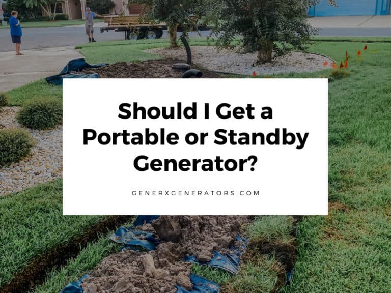 Should I Get a Portable or Standby Generator? - GenerX Generators